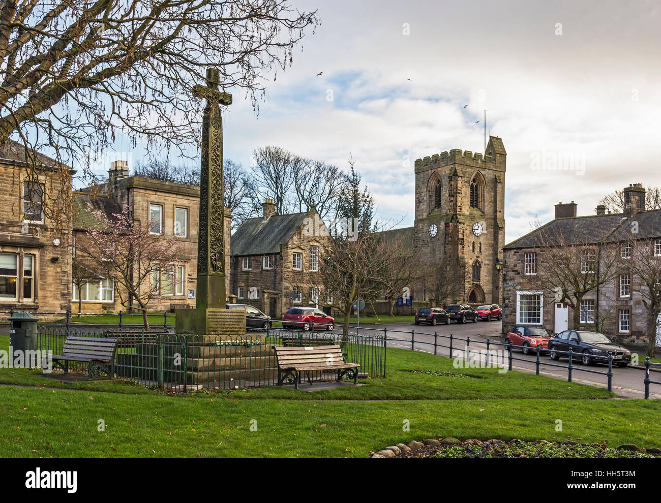 The market town of Rothbury in Northumberland, UK Stock Photo - Alamy