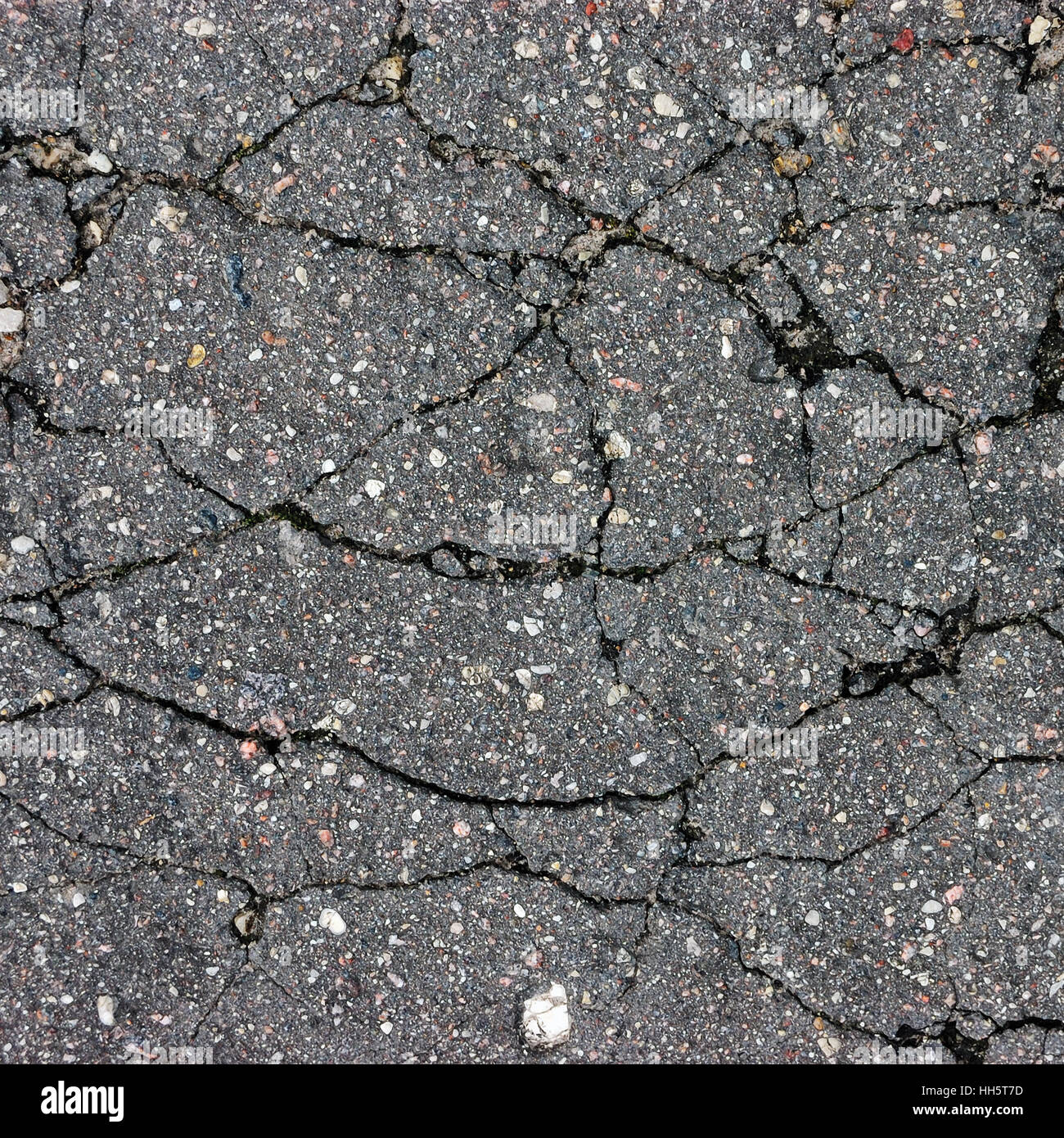 Old aged weathered cracked tarmac texture, large detailed damaged ...