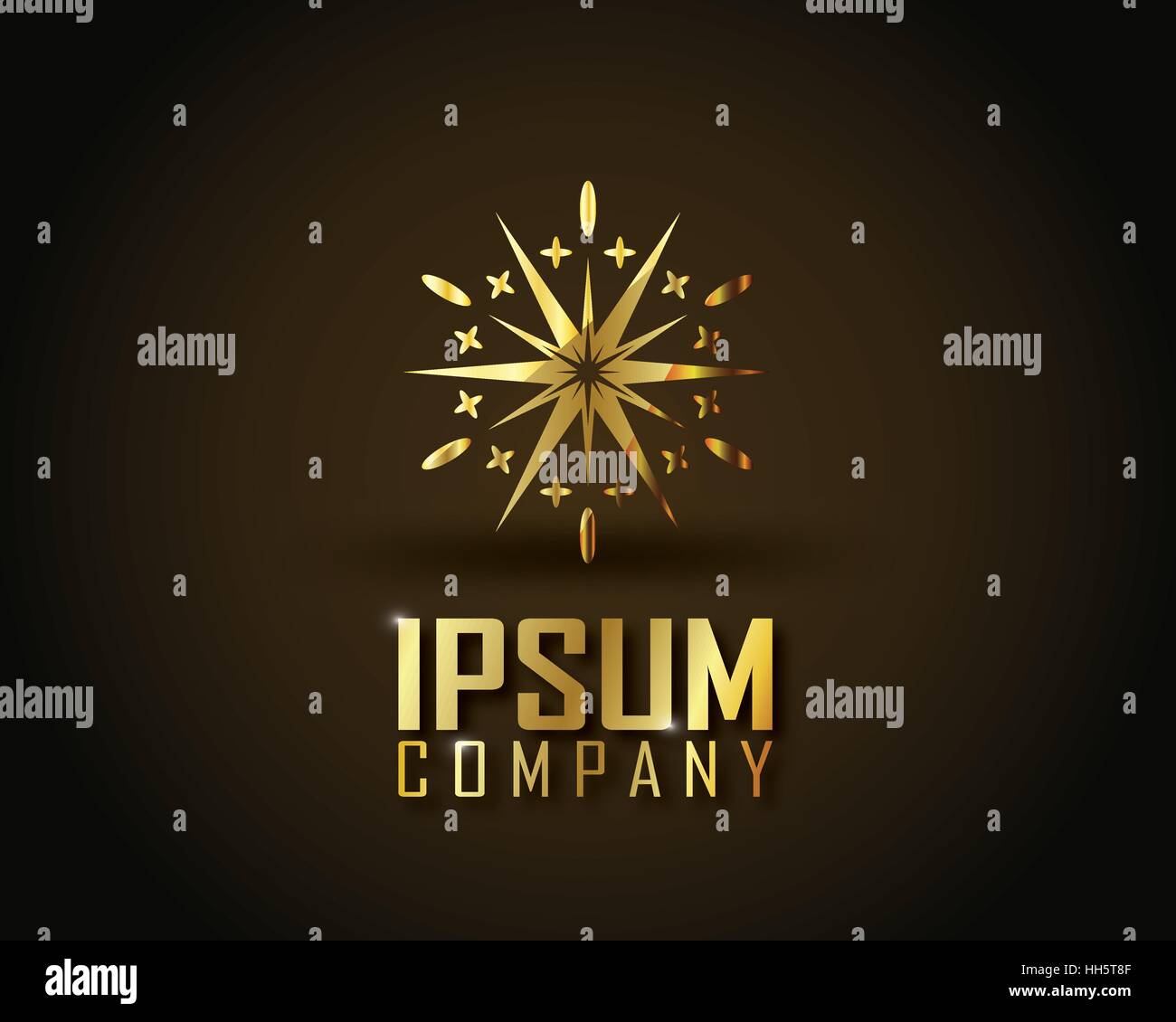 Gold logo vector Stock Vector Images - Alamy