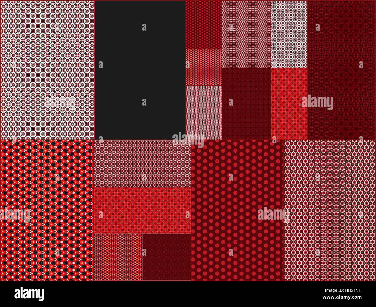 Wallpaper pattern red collage Stock Photo - Alamy