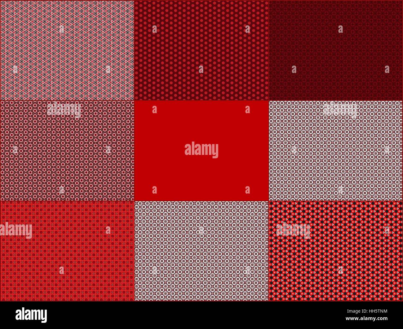 Wallpaper pattern red collage Stock Photo - Alamy