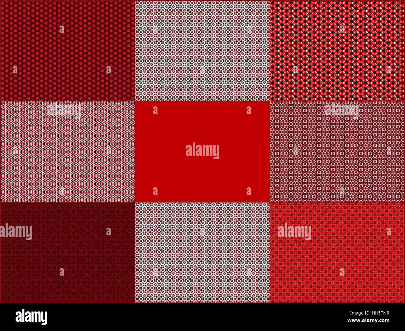 Red wallpaper border hi-res stock photography and images - Alamy