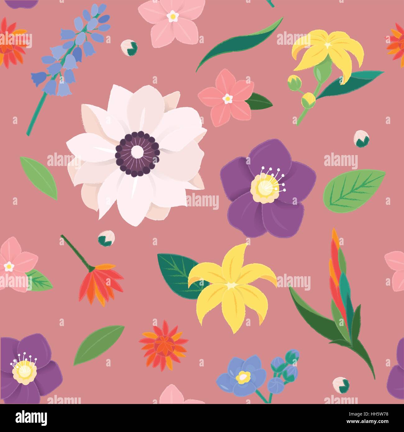 Flower Blossom Vintage Ornate Collection Stock Vector Image & Art - Alamy