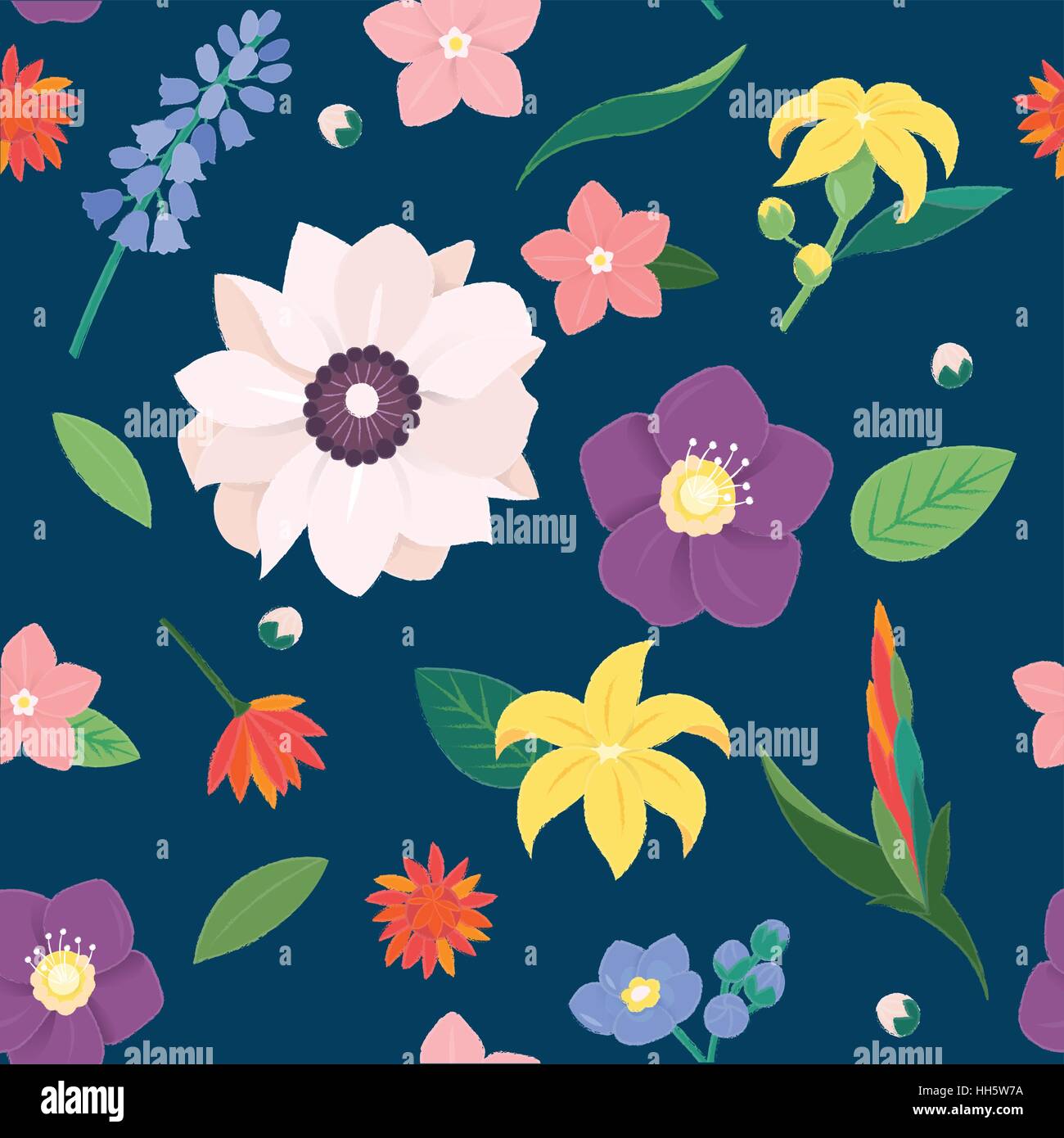 Natural blossom flower Stock Vector Images - Alamy