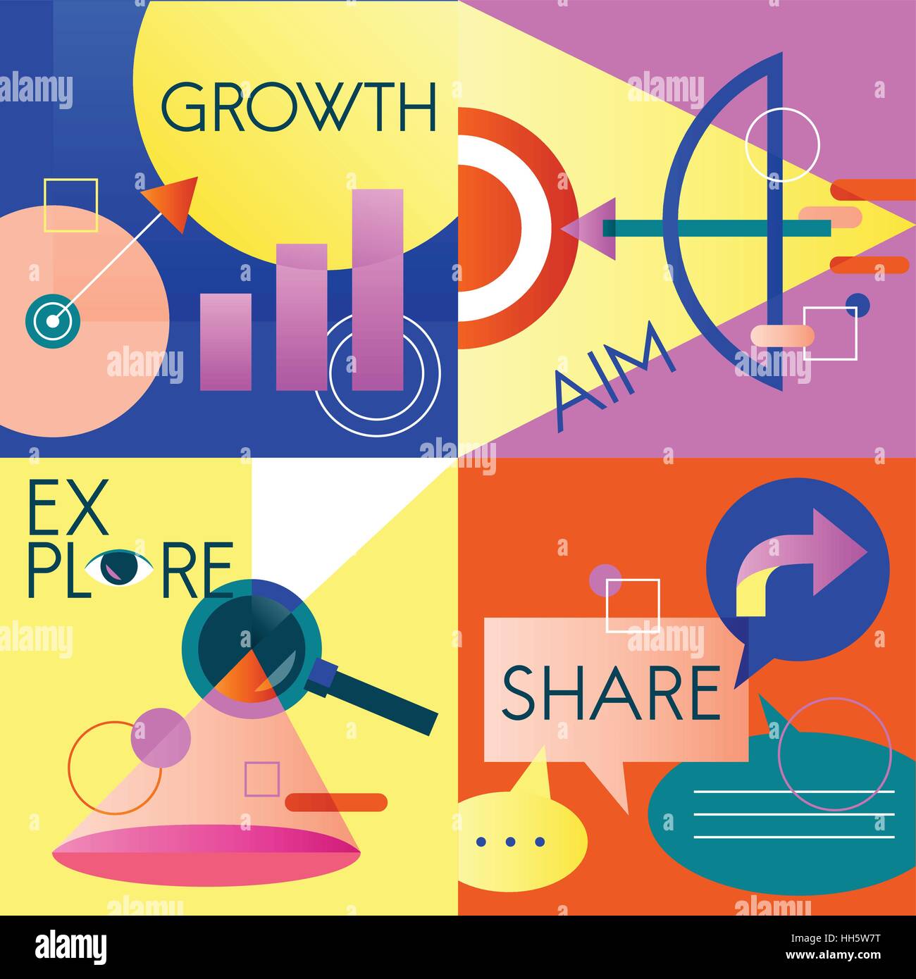 Icon Business Vector Set Colorful Stock Vector Image & Art - Alamy