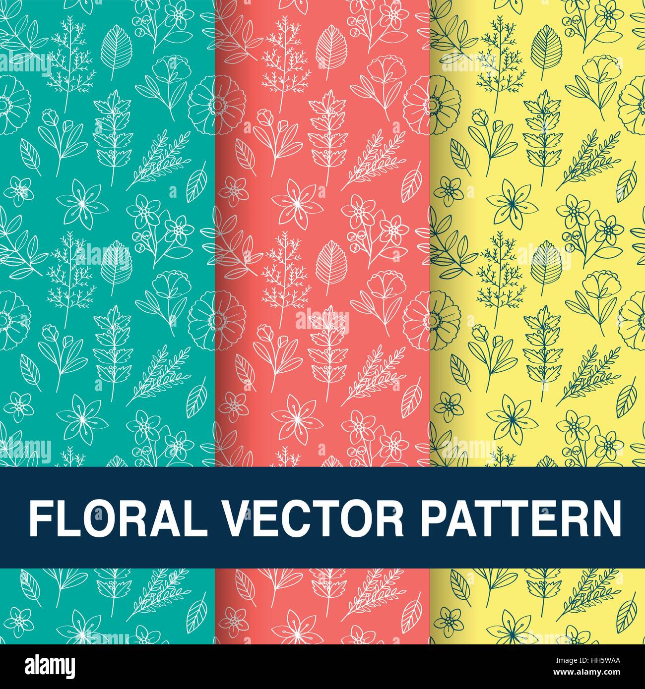 Floral Vector Pattern Design Illustration Stock Vector Image & Art - Alamy