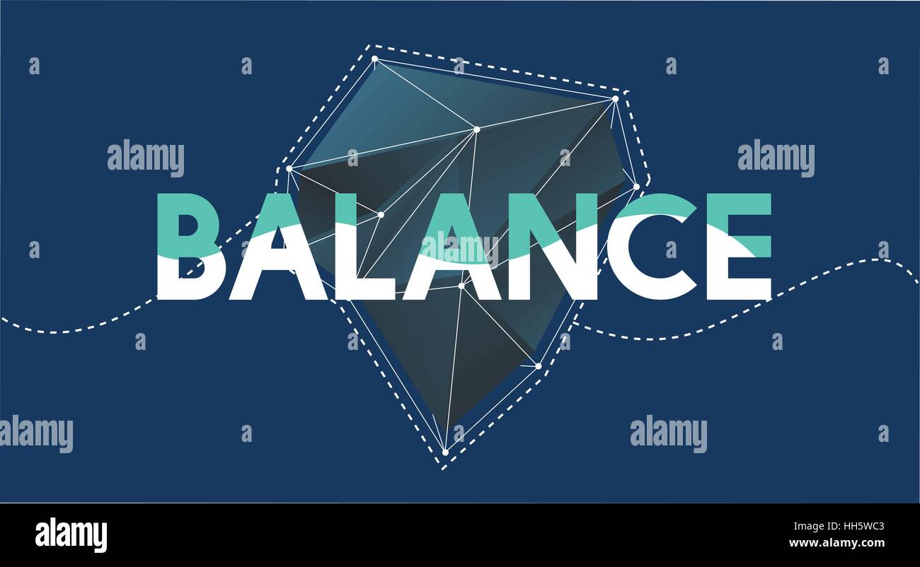 Balance Word Graphic Illustration Concept Stock Vector Image & Art - Alamy