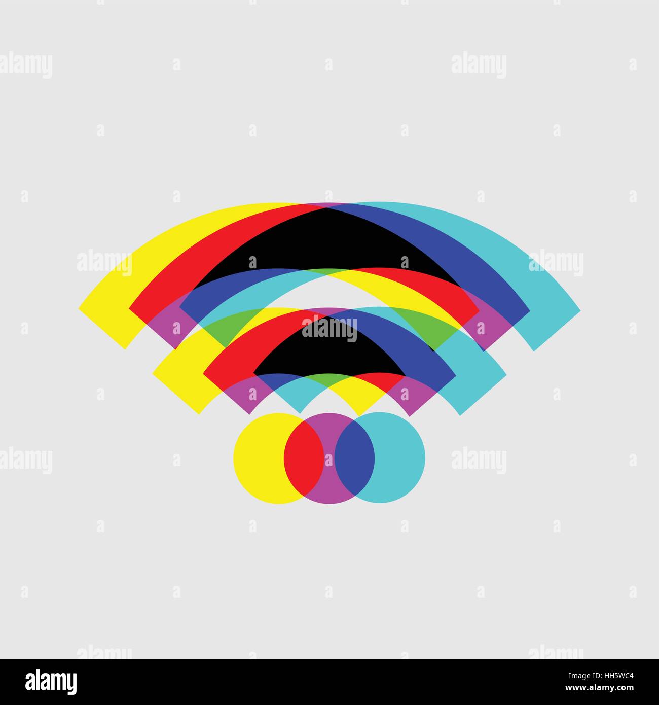 Wifi Connection Icon Symbol Concept Stock Vector Image & Art - Alamy