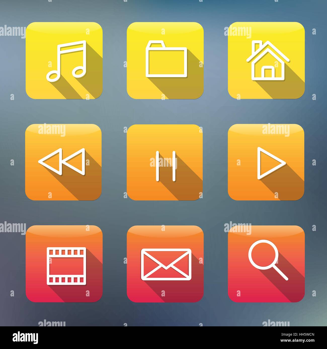 Media content vector vectors hi-res stock photography and images - Alamy