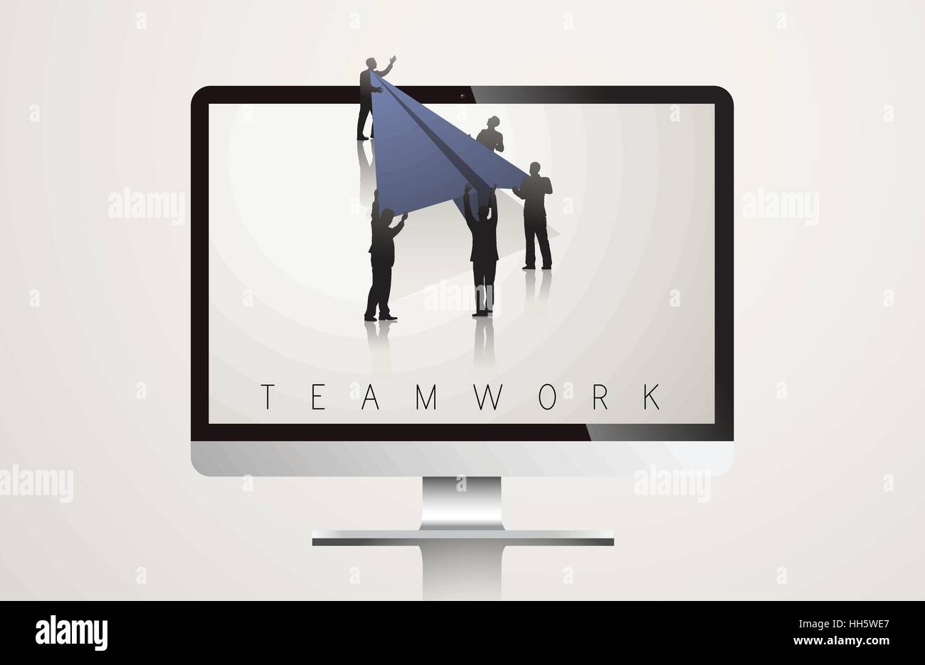 Collaboration vector vectors hi-res stock photography and images - Alamy