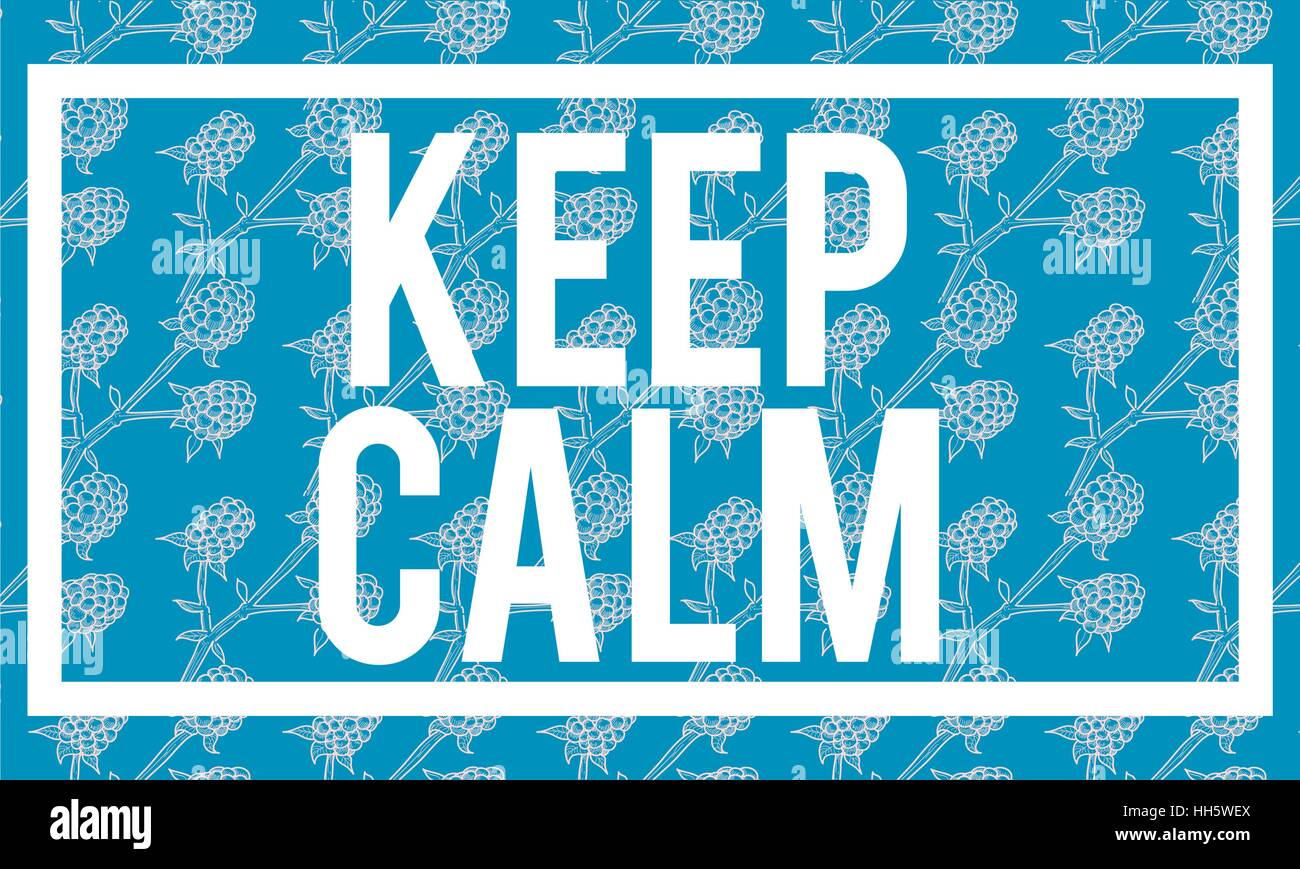 Keep Clam Word Berry Background Pattern Stock Vector Image & Art - Alamy