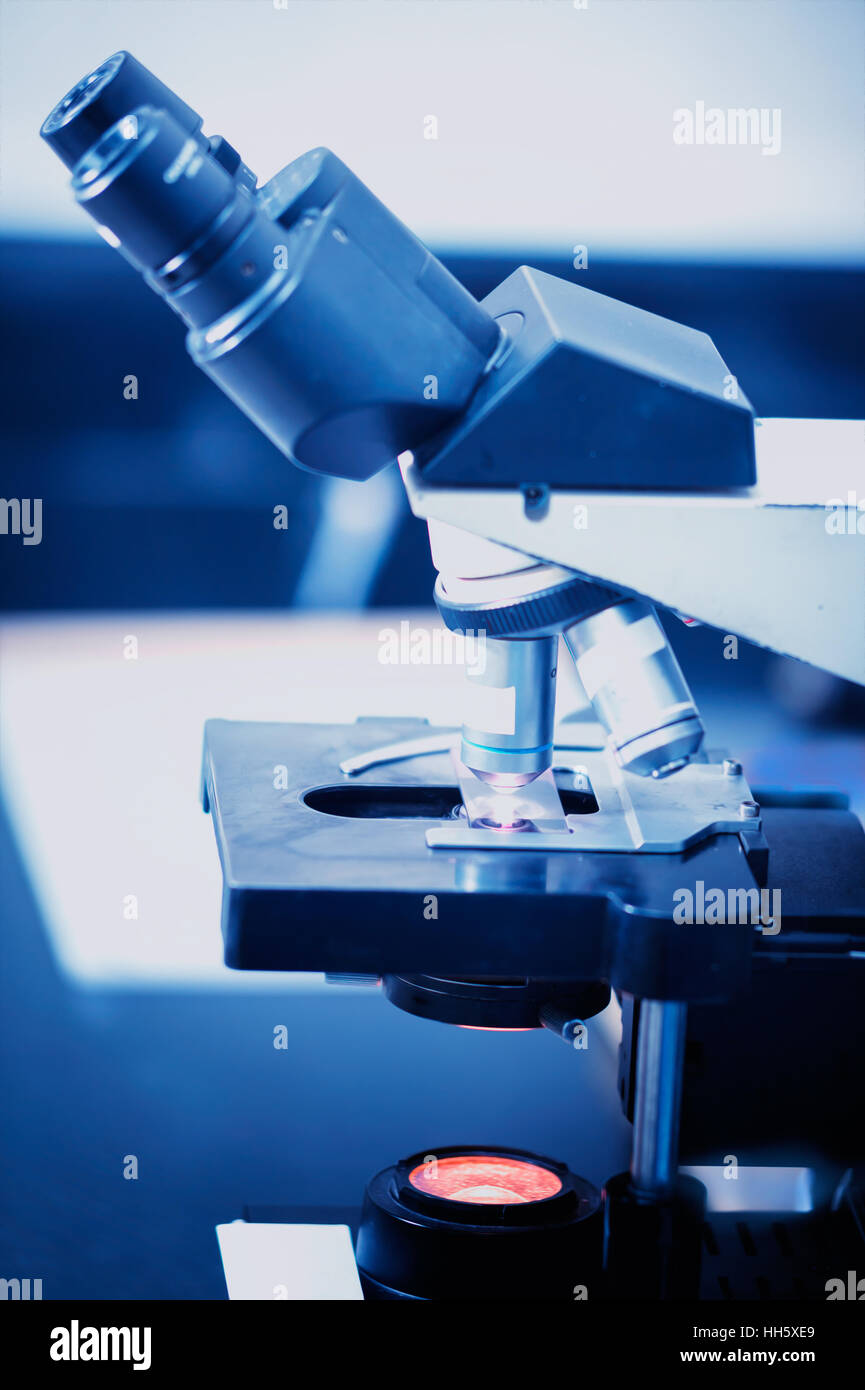 eye microscope for diagnostic disease in hospital laboratory Stock ...