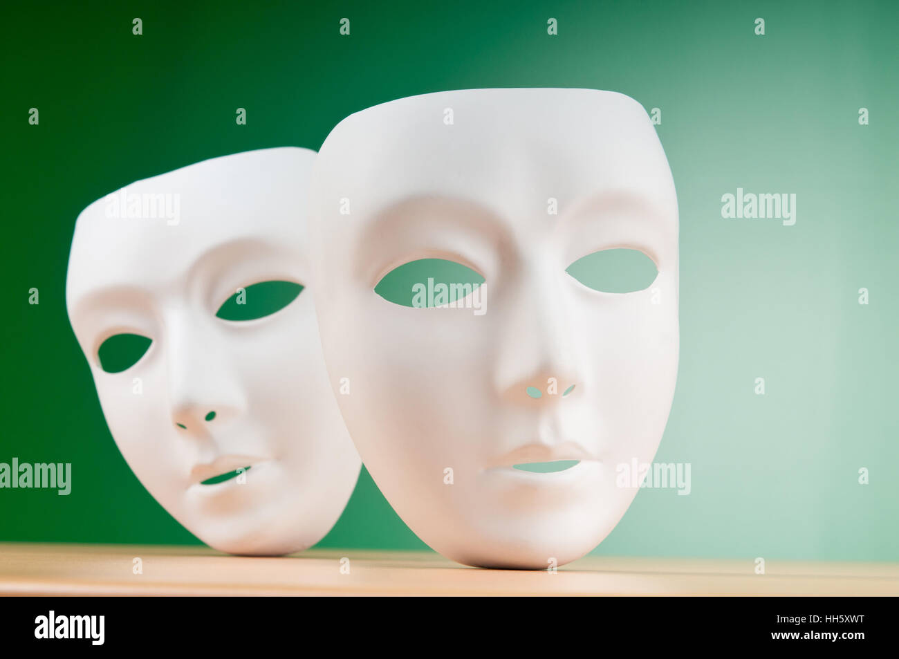 Masks with theatre concept Stock Photo - Alamy
