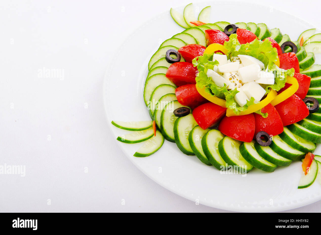 Arranged Vegetable Salad Recipe