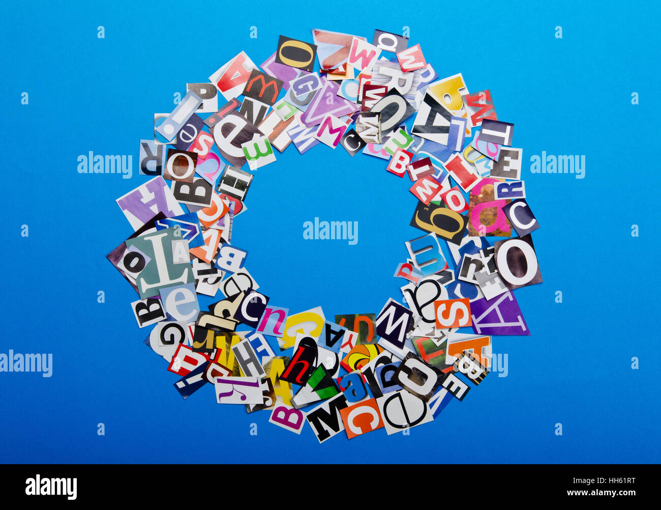 Newspaper magazine alphabet letters numbers hi-res stock photography ...