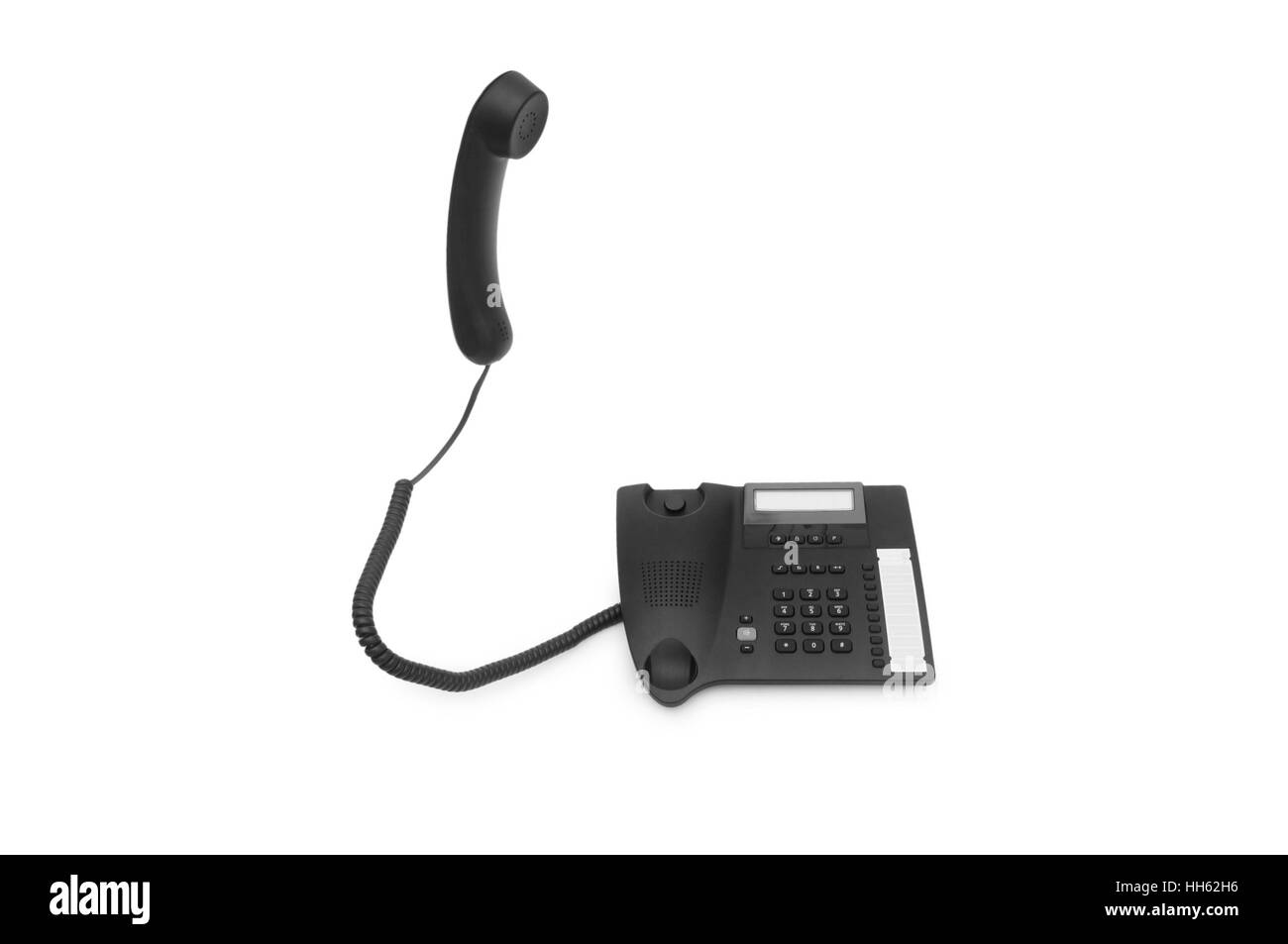 Office phone isolated on the white background Stock Photo - Alamy