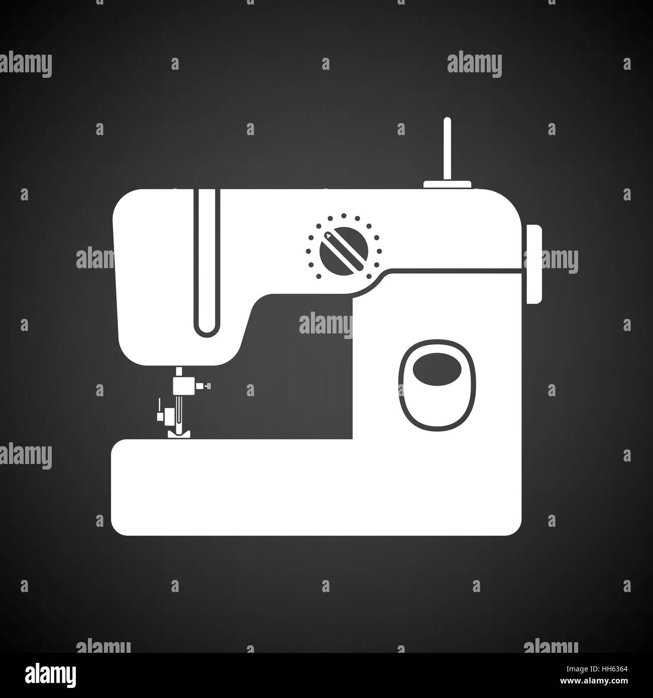Modern Sewing Machine Vector