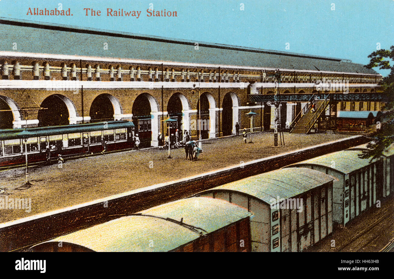 Railway Station, Allahabad, Uttar Pradesh, India Stock Photo - Alamy