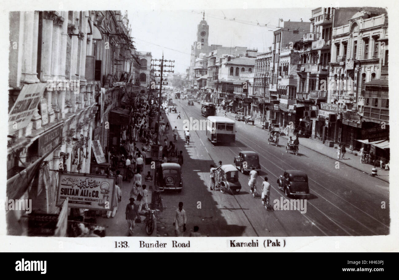 Aerial view, Bunder Road, Karachi, Pakistan Stock Photo - Alamy