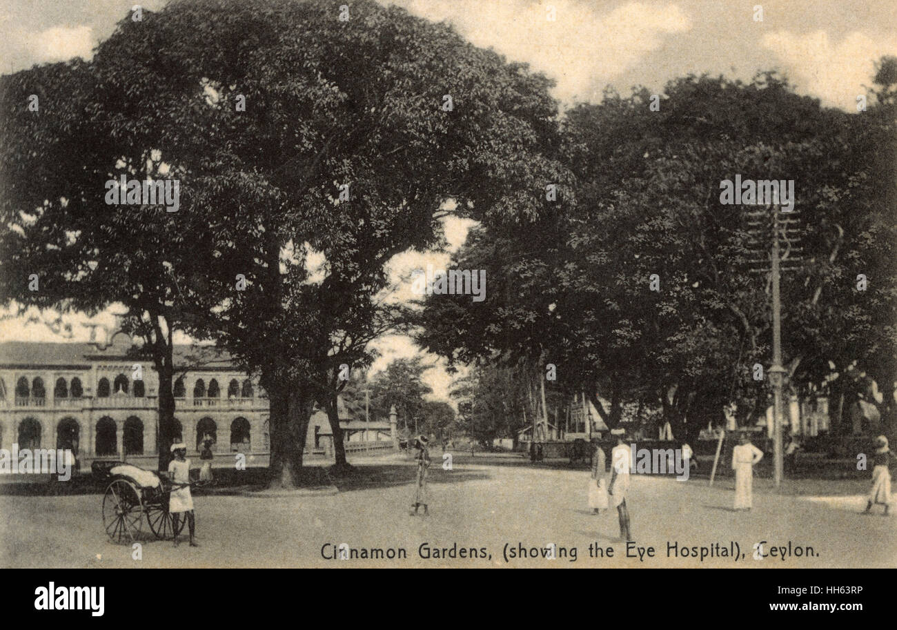 Cinnamon Gardens, Colombo, Ceylon (Sri Lanka Stock Photo - Alamy