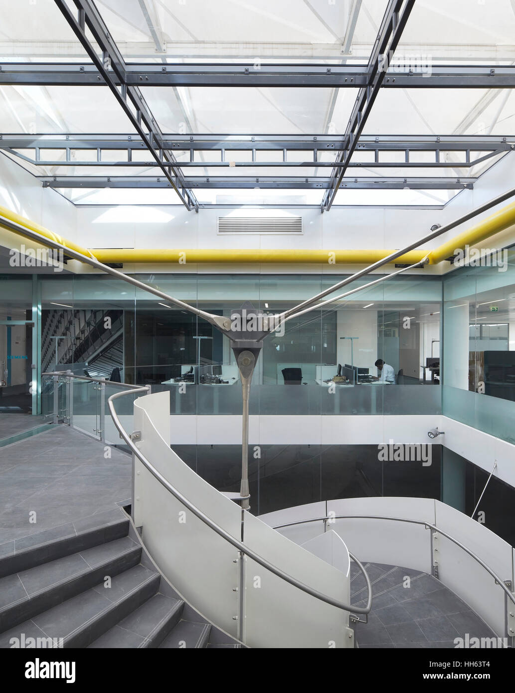 Spiral staircase and landing hi-res stock photography and images - Alamy