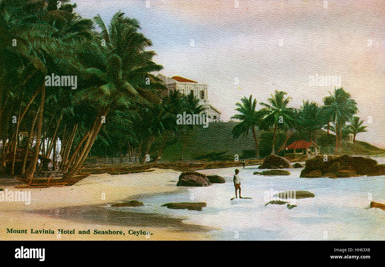 Mount Lavinia Hotel, Mount Lavinia, Ceylon (Sri Lanka Stock Photo - Alamy
