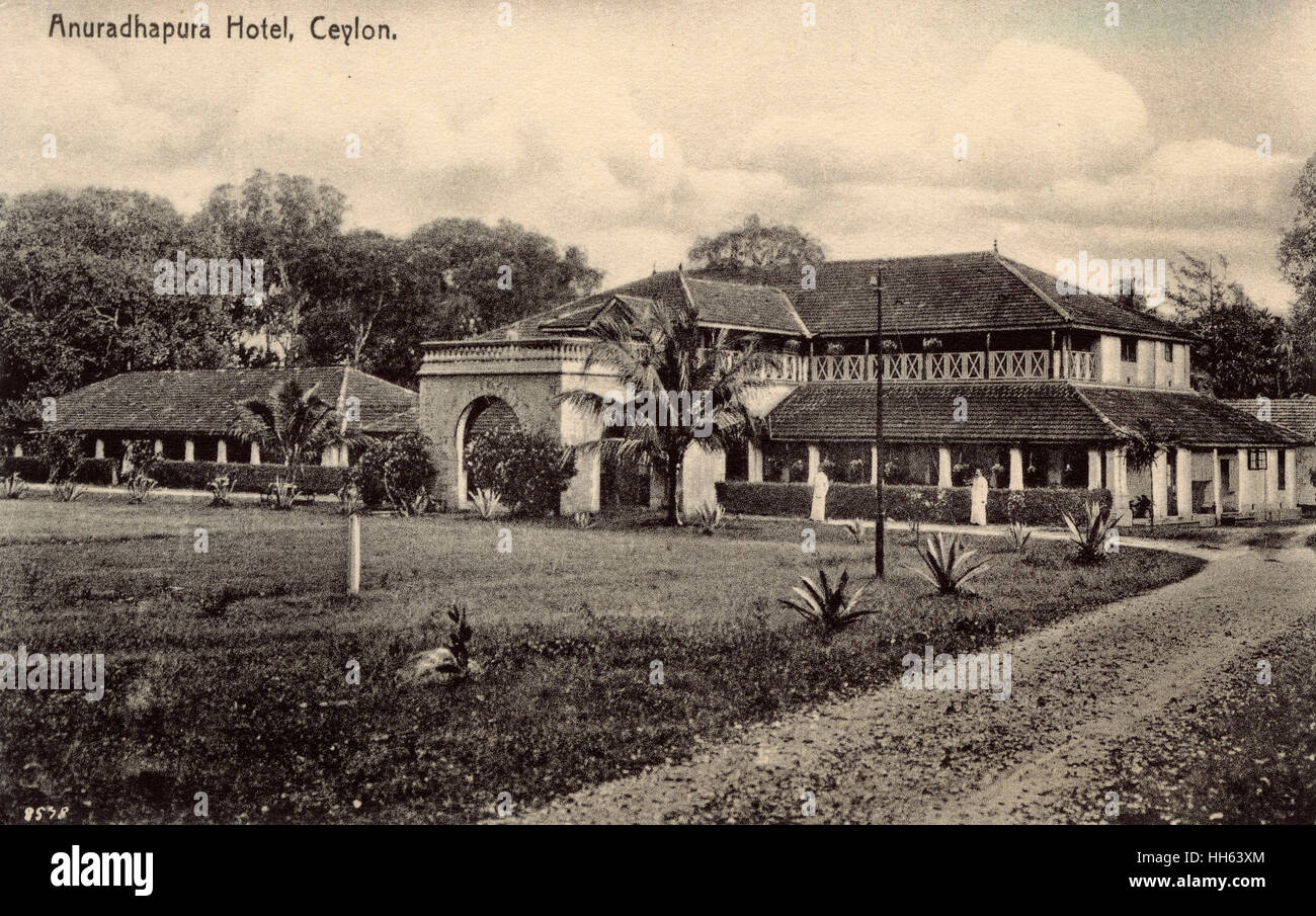 Anuradhapura Hotel, Anuradhapura, Ceylon (Sri Lanka Stock Photo - Alamy