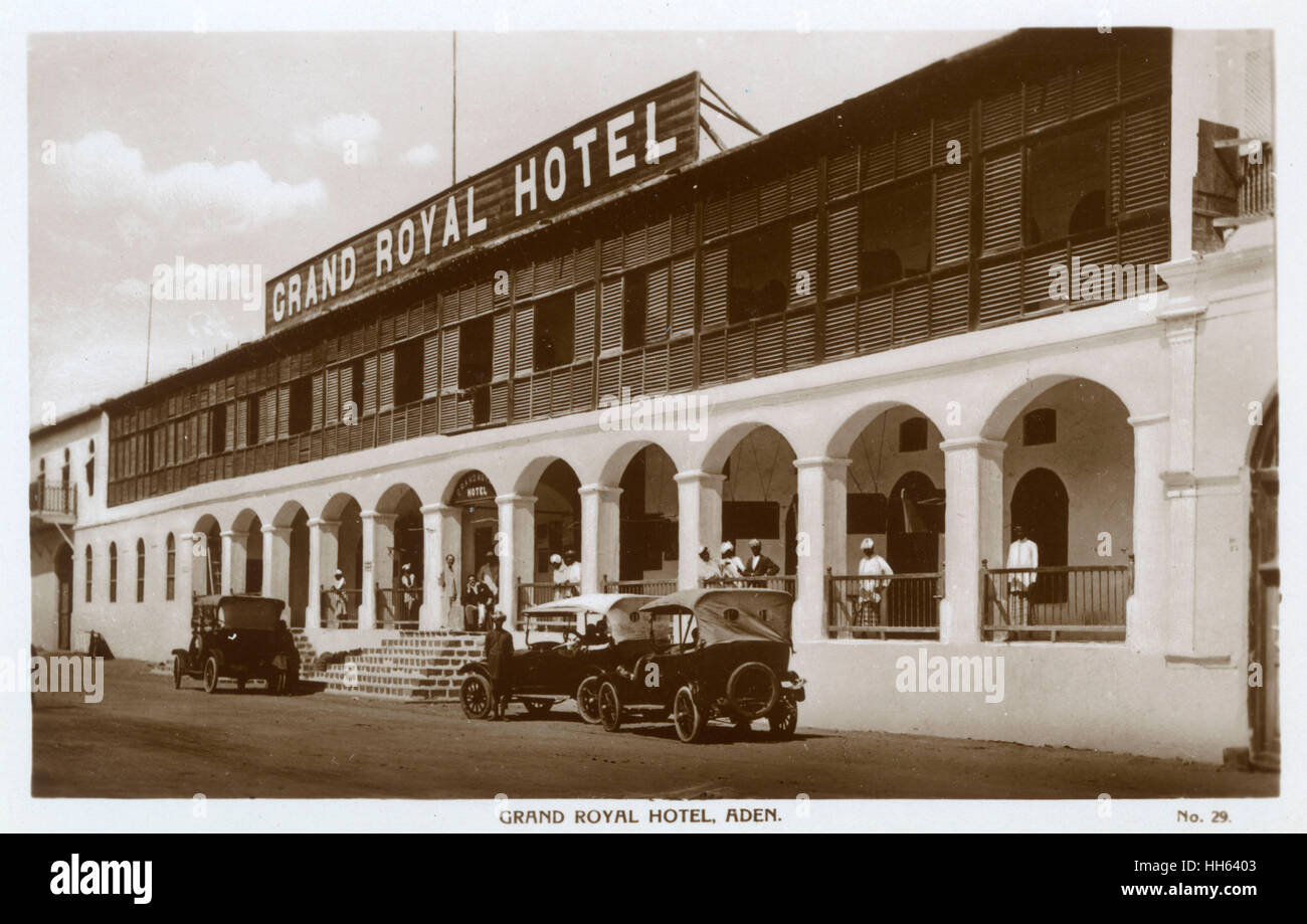 Grand Royal Hotel, Aden Stock Photo - Alamy