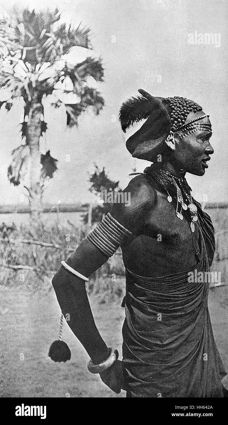 Shilluk warrior, South Sudan Stock Photo - Alamy