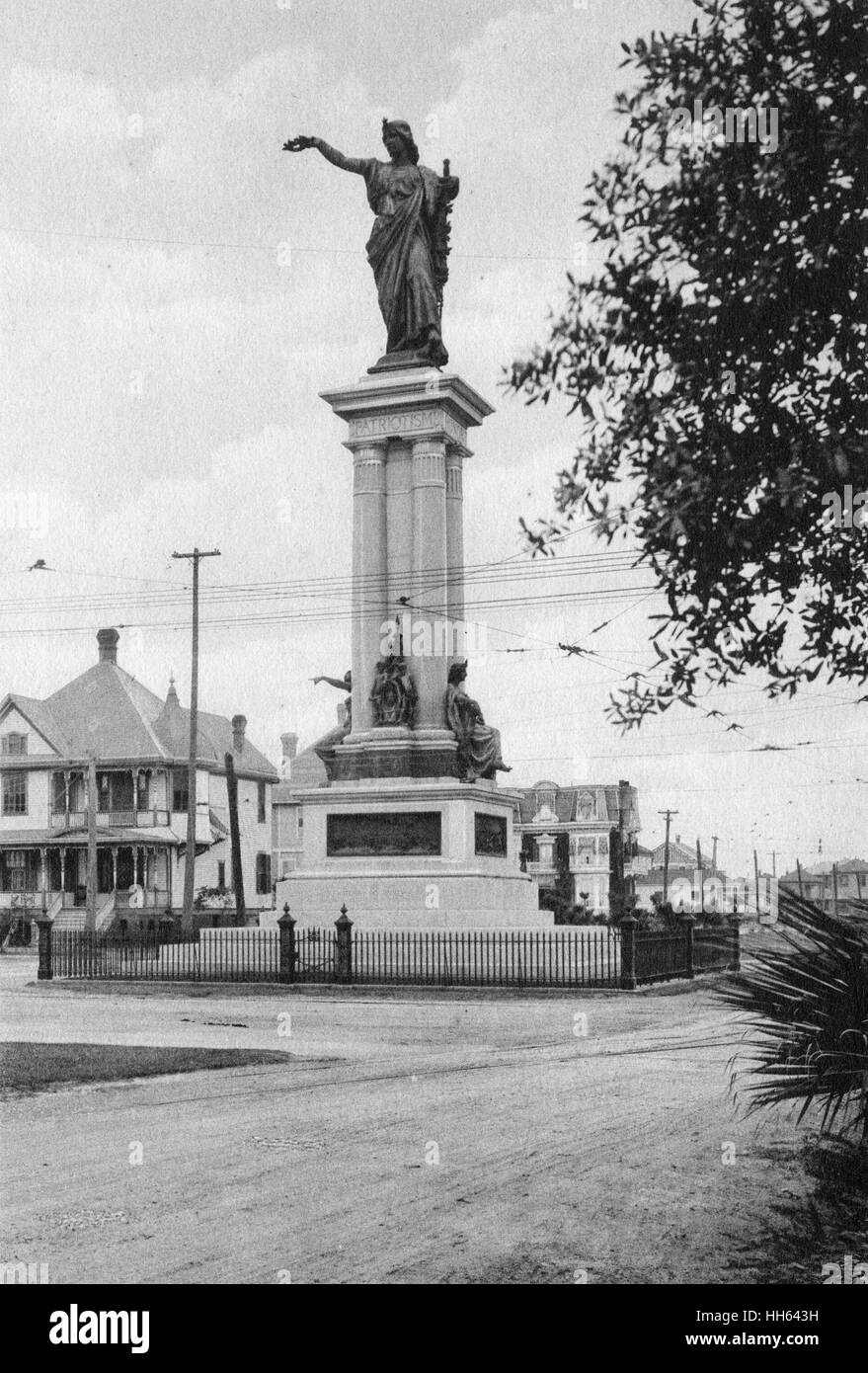 Texas Heroes Monument, Galveston, Texas, USA Stock Photo - Alamy