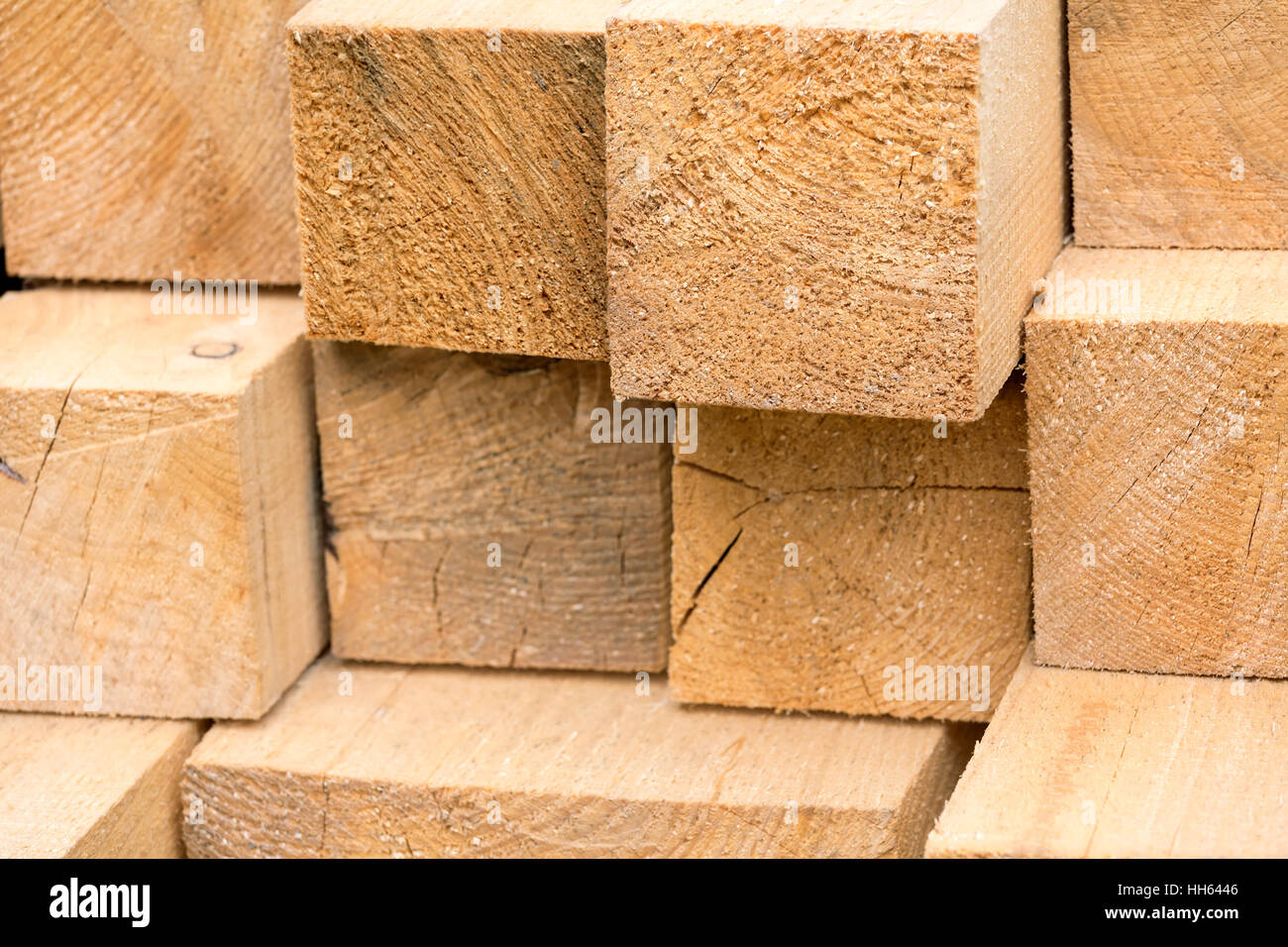 Stack of lumber at a building site Stock Photo - Alamy