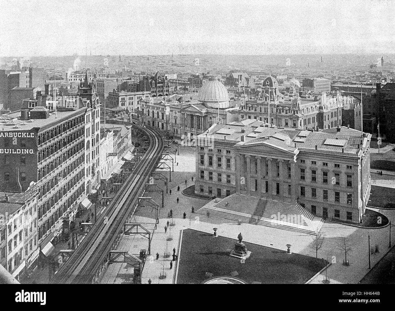 City square street Black and White Stock Photos & Images - Alamy