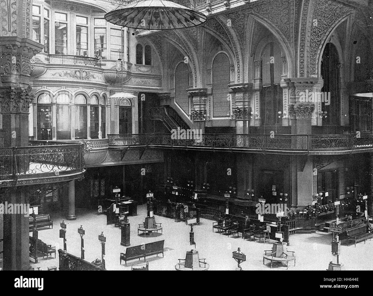 Interior view, Stock Exchange, New York City, USA Stock Photo - Alamy