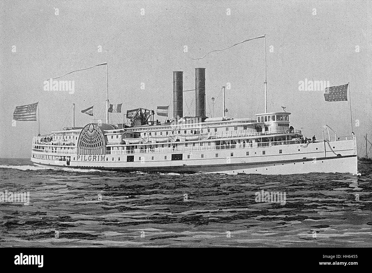 Steamer Pilgrim of the Fall River Line, Massachusetts, USA Stock Photo ...