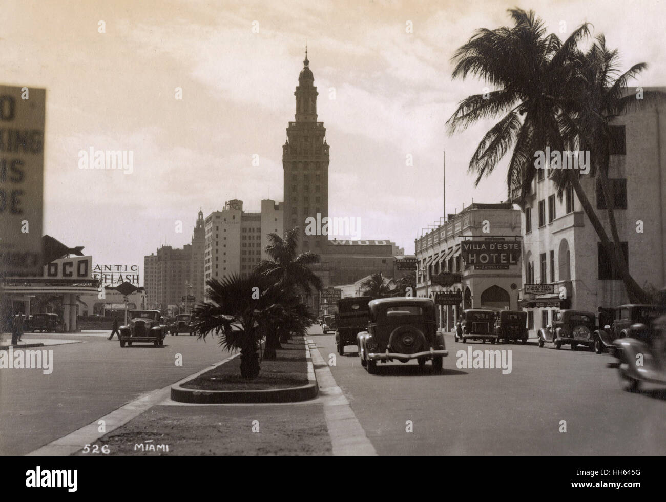 Biscayne Boulevard, Miami Beach, Florida, USA Stock Photo - Alamy