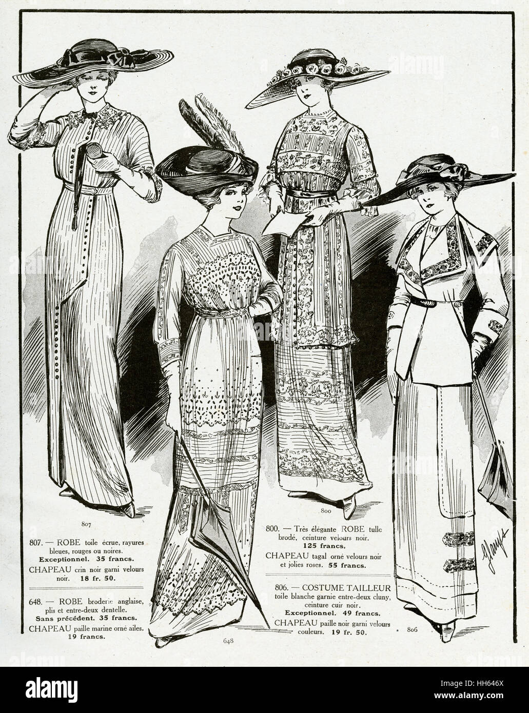 Women's clothing for spring 1912 Stock Photo - Alamy