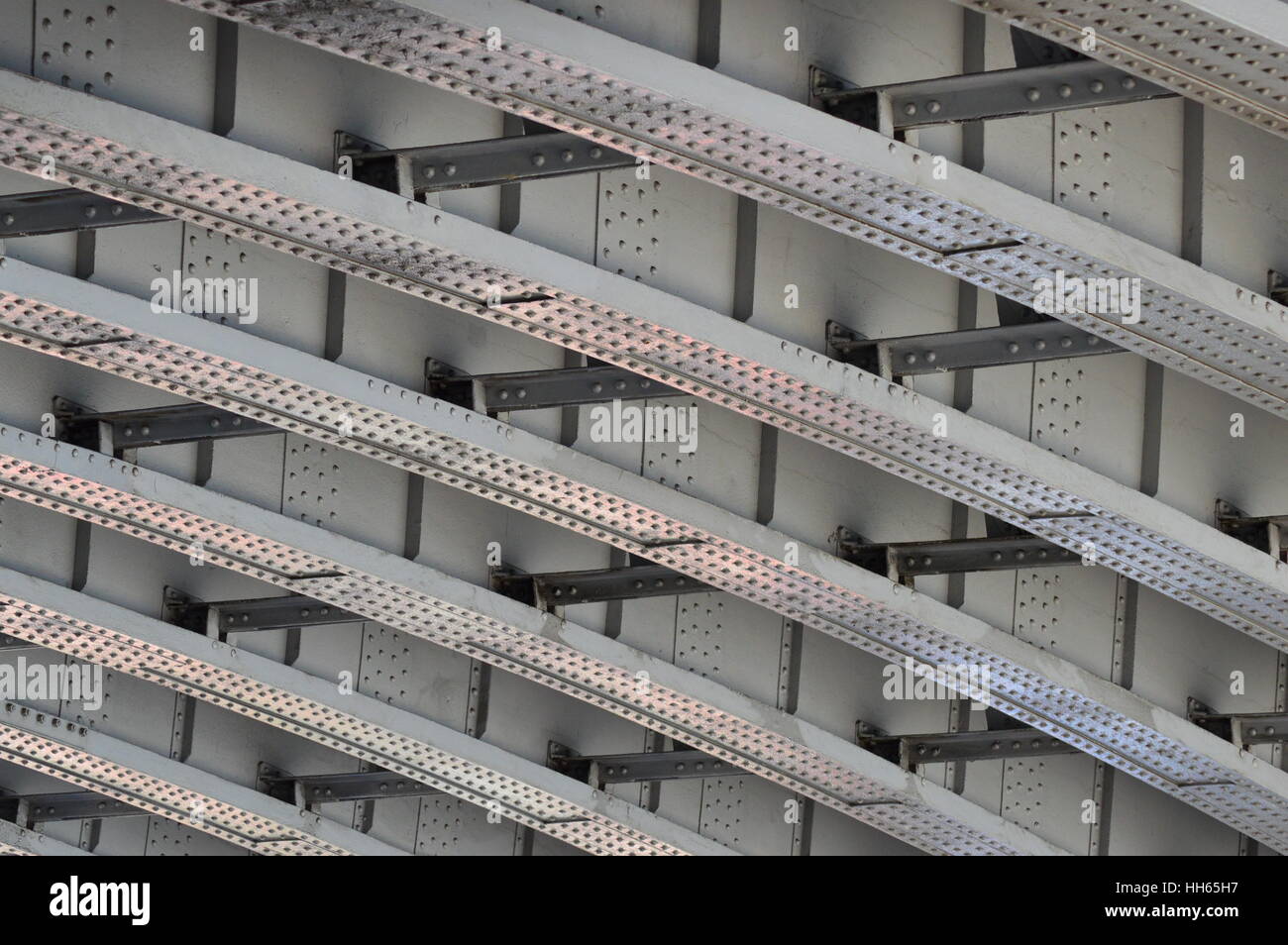 Struts on the underside of Southwark bridge, London Stock Photo - Alamy