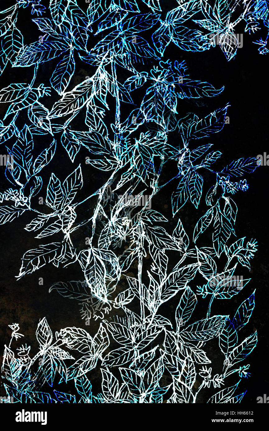 ornamental filigrane leaf structure on abstract background Stock Photo ...