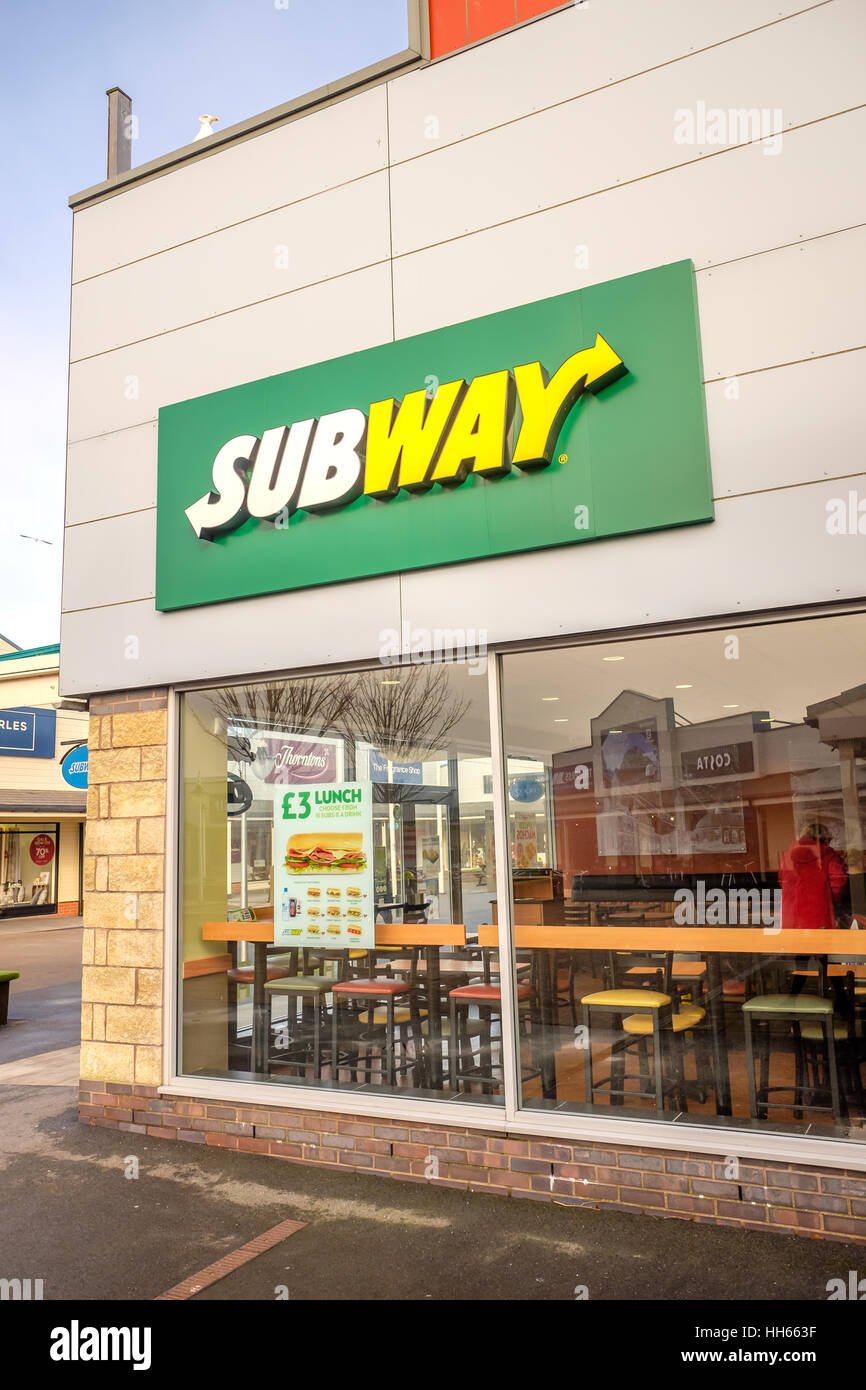 Subway Sandwich Shop sign Stock Photo - Alamy