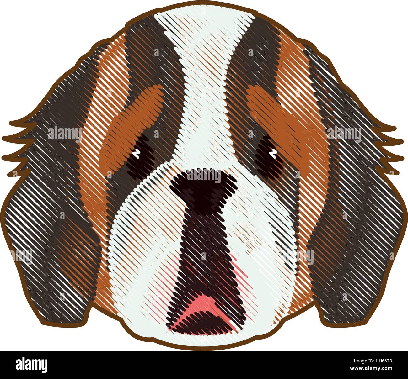 Saint dog Stock Vector Images - Alamy