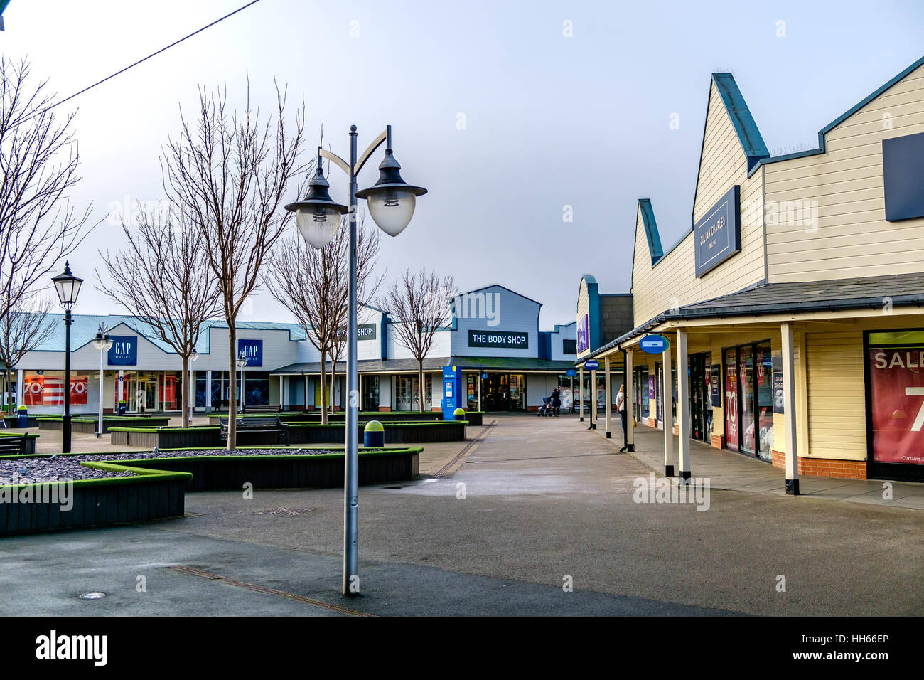 Freeport Shopping Outlet Fleetwood Stock Photo - Alamy