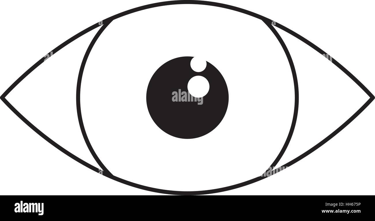 Single eye icon image Stock Vector Images - Alamy