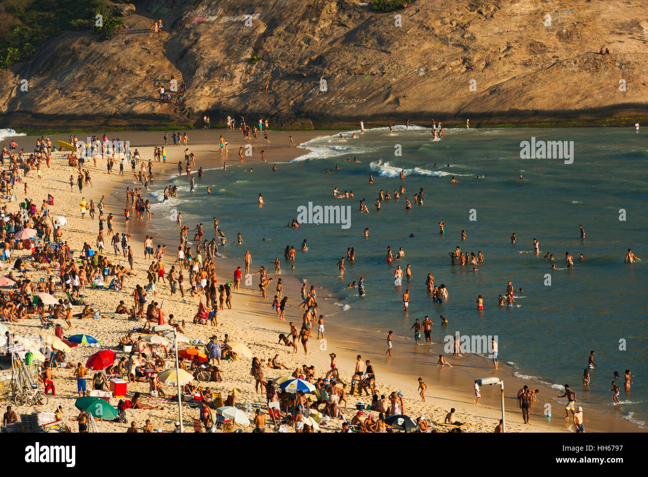 People on a beach, Rio de Janeiro, Brazil Stock Photo - Alamy