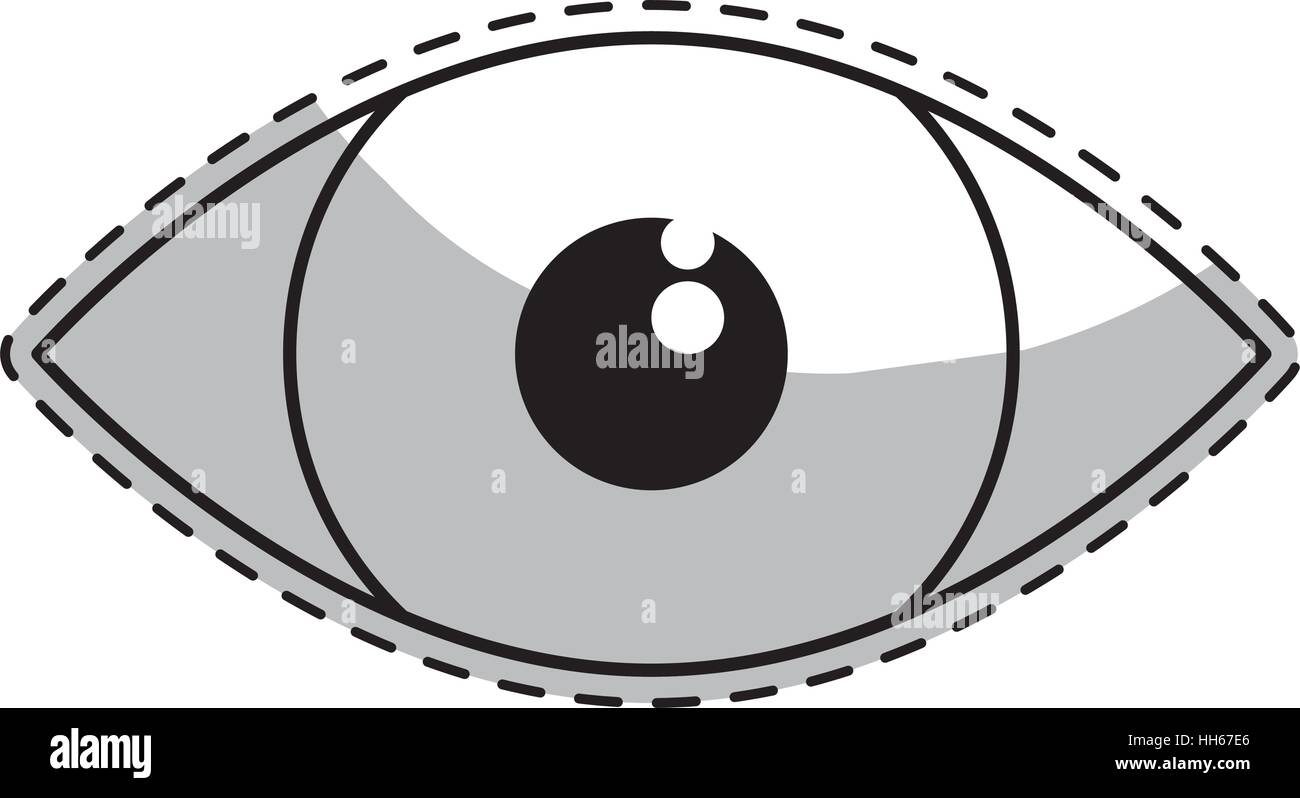 eye icon over white background. vector illustration Stock Vector Image ...