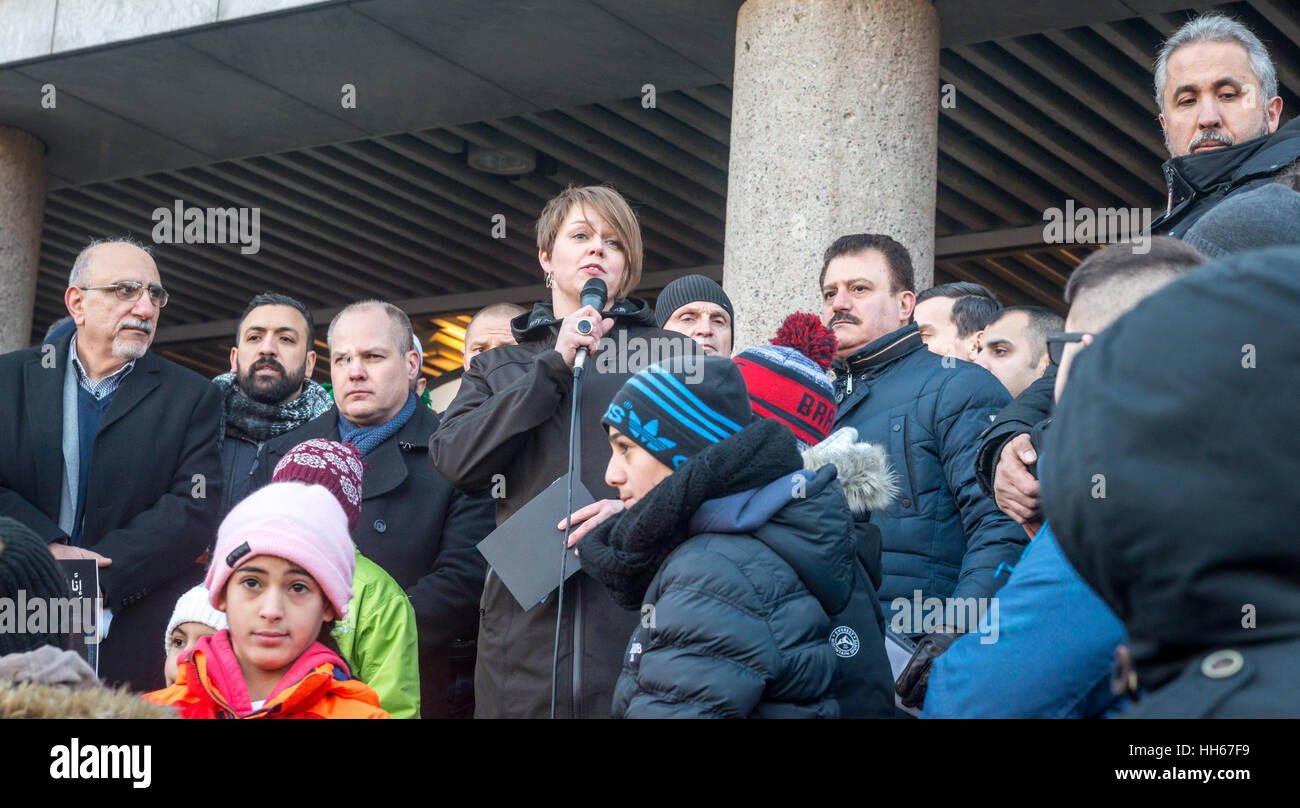 Malmo, Sweden. 16th Jan, 2017. The city shocked by the murder of a 16 ...