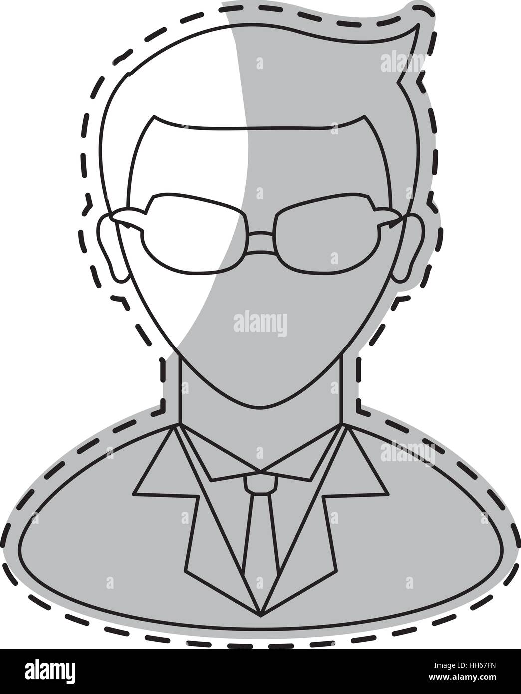 hacker avatar character icon over white background. cyber security ...