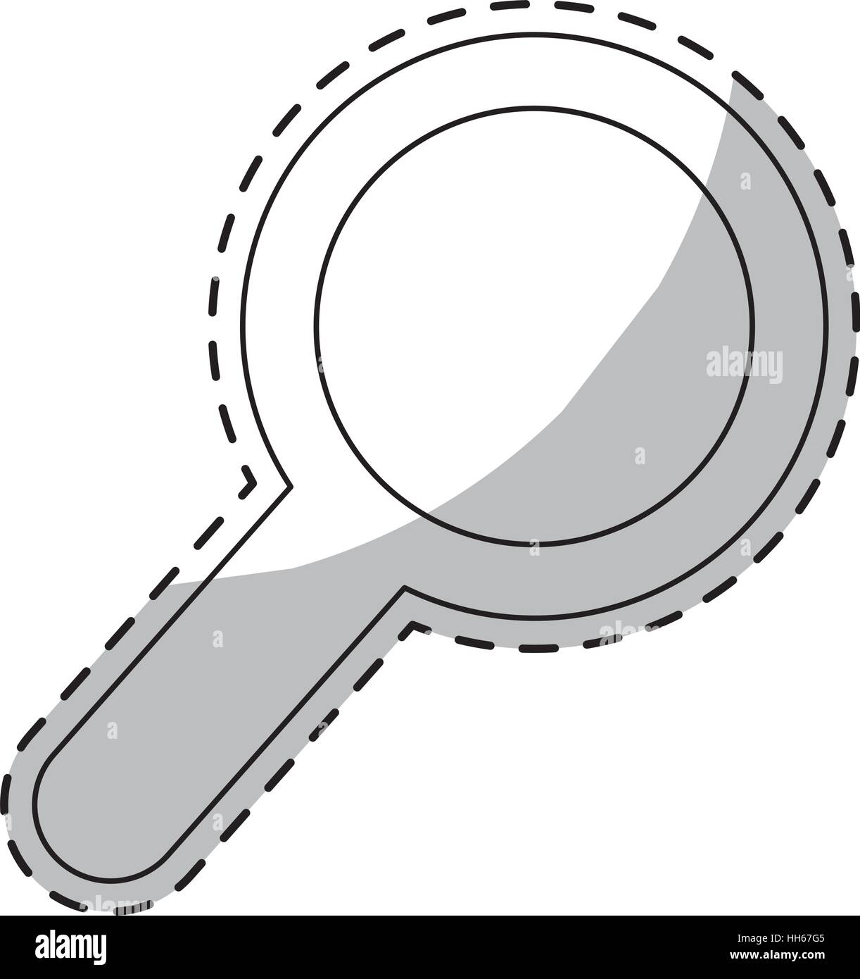 magnifying glass icon over white background. vector illustration Stock ...