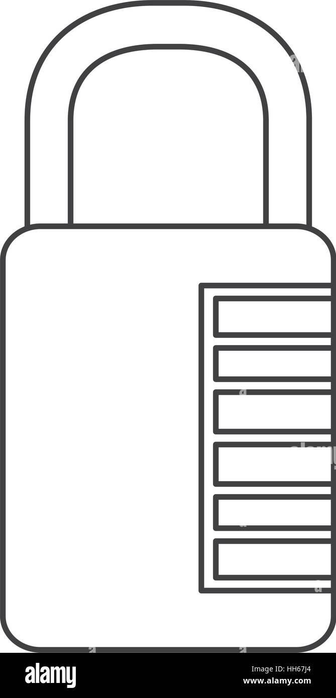 security padlock icon over white background. vector illustration Stock ...