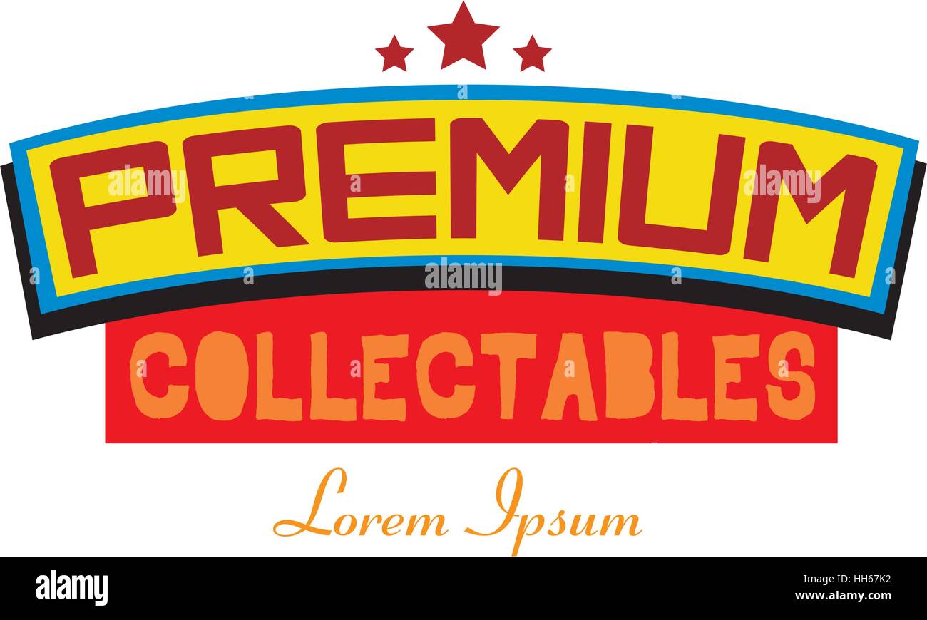 Premium Collectables Logo Design. EPS 10 supported Stock Vector Image ...