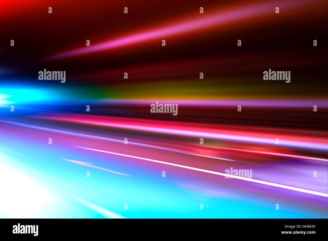 flash acceleration speed motion on night road Stock Photo - Alamy